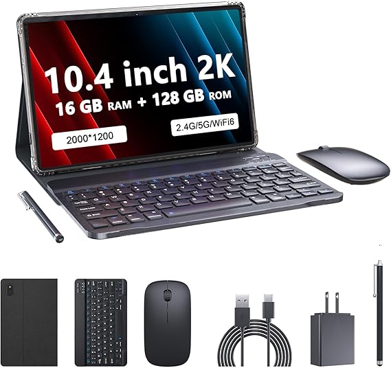 Amazon.com : PEICHENG Tablet with Keyboard and Case, Android 13.0 10.4 ...