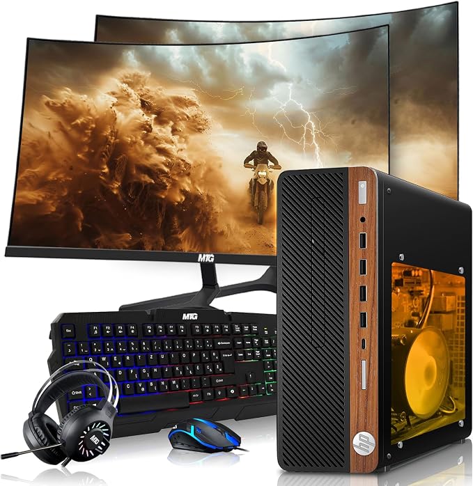 Amazon.com: HP Half Dark Gaming PC Desktop Computer – AMD Pro A10-9700 ...