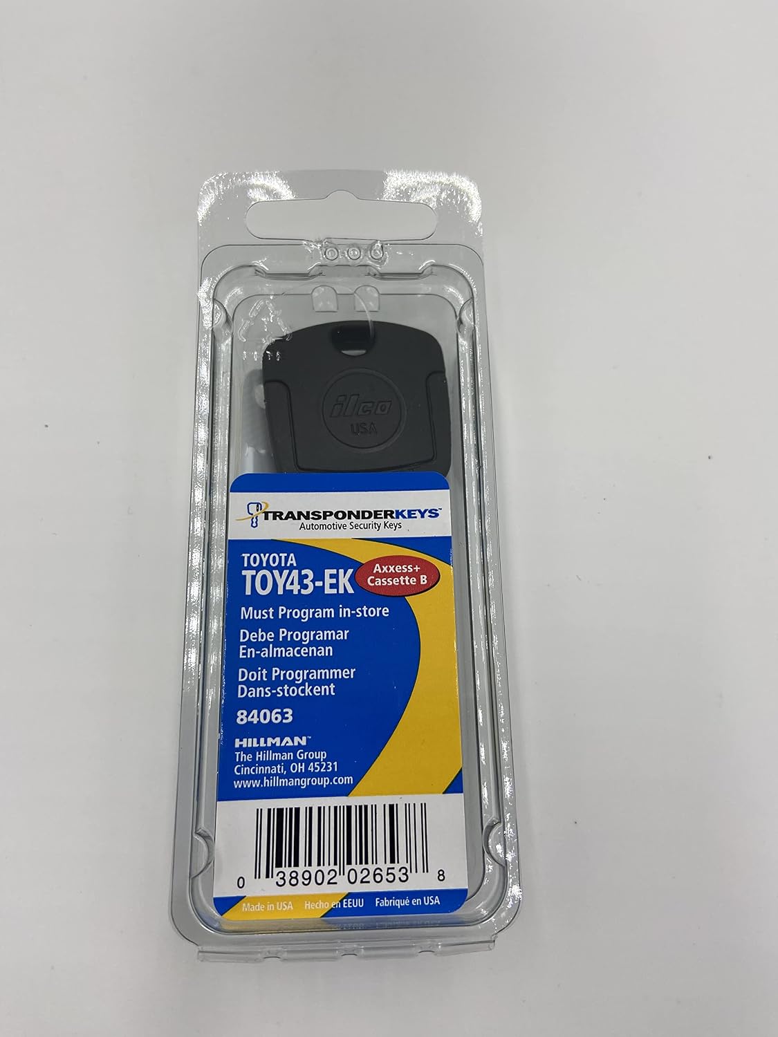Amazon.com: Import Key Blank, TOY43-EK, H#84063 : Toys & Games