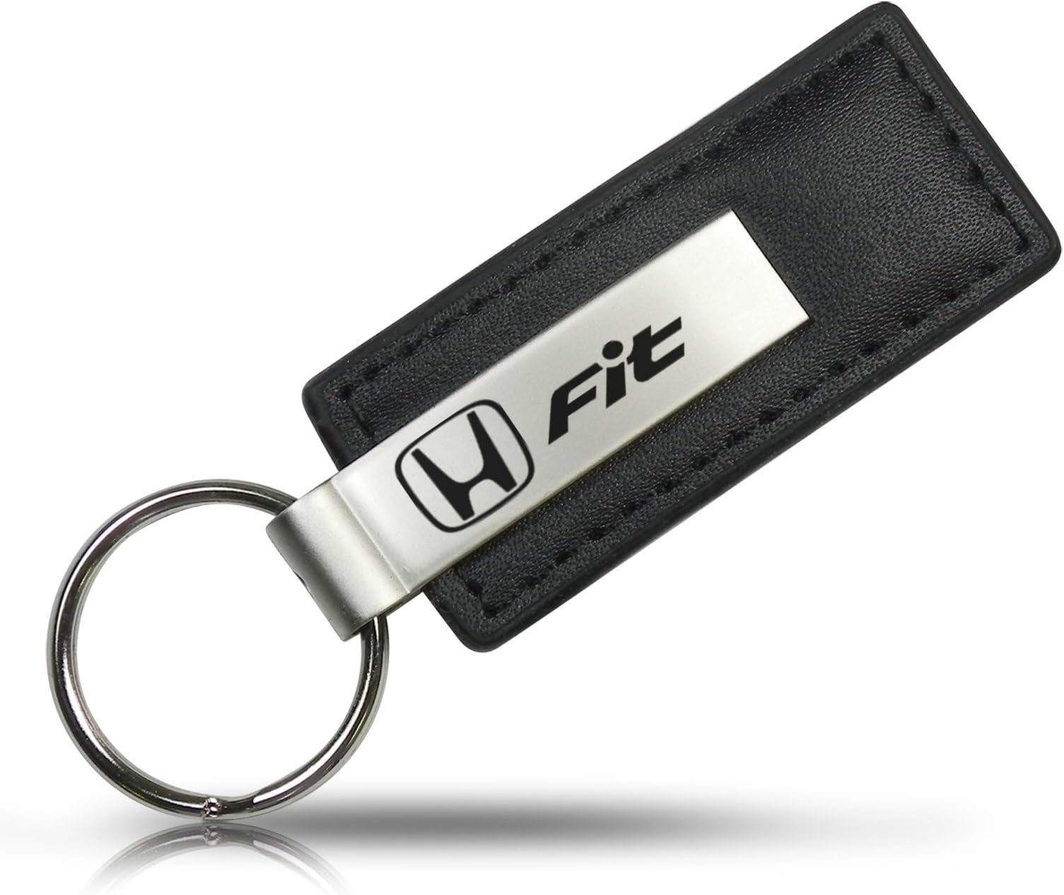 Amazon.com: Upgrade Your Auto Honda Fit on Black Teardrop Keychain ...