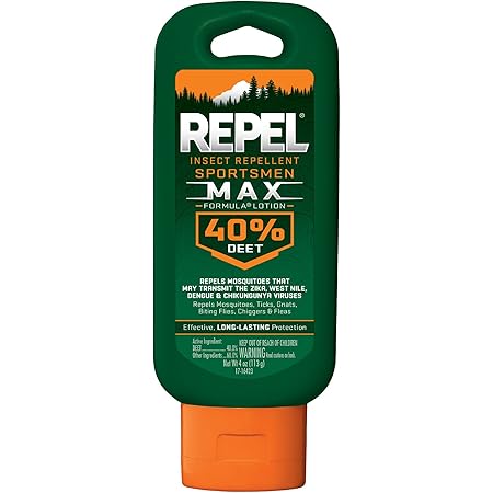 Repel Sportsmen Max Formula 4 Oz Insect Repellent Lotion 40% Deet Hg ...