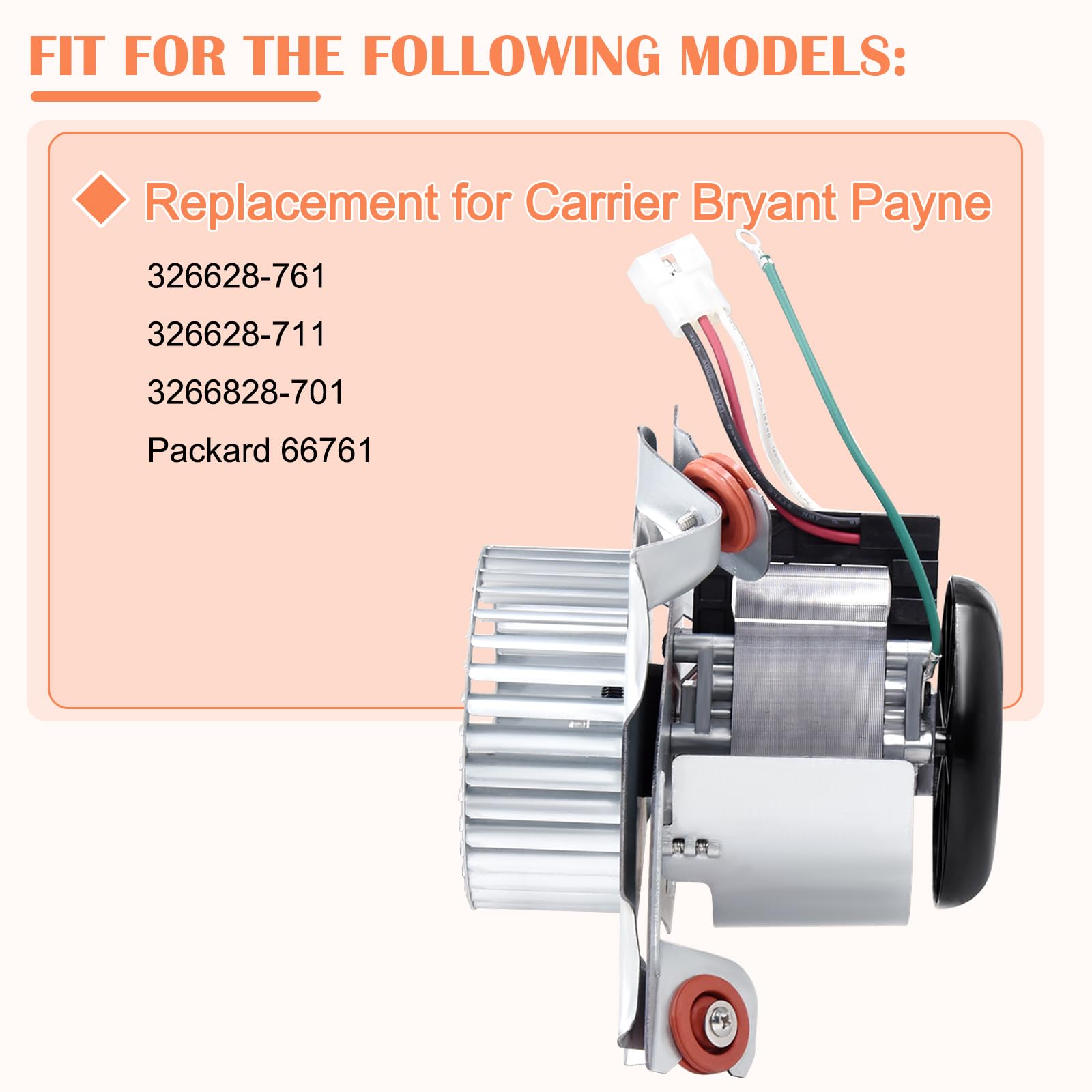 Carrier Bryant Payne Furnace Exhaust Inducer Motor Fits A.O.Smith