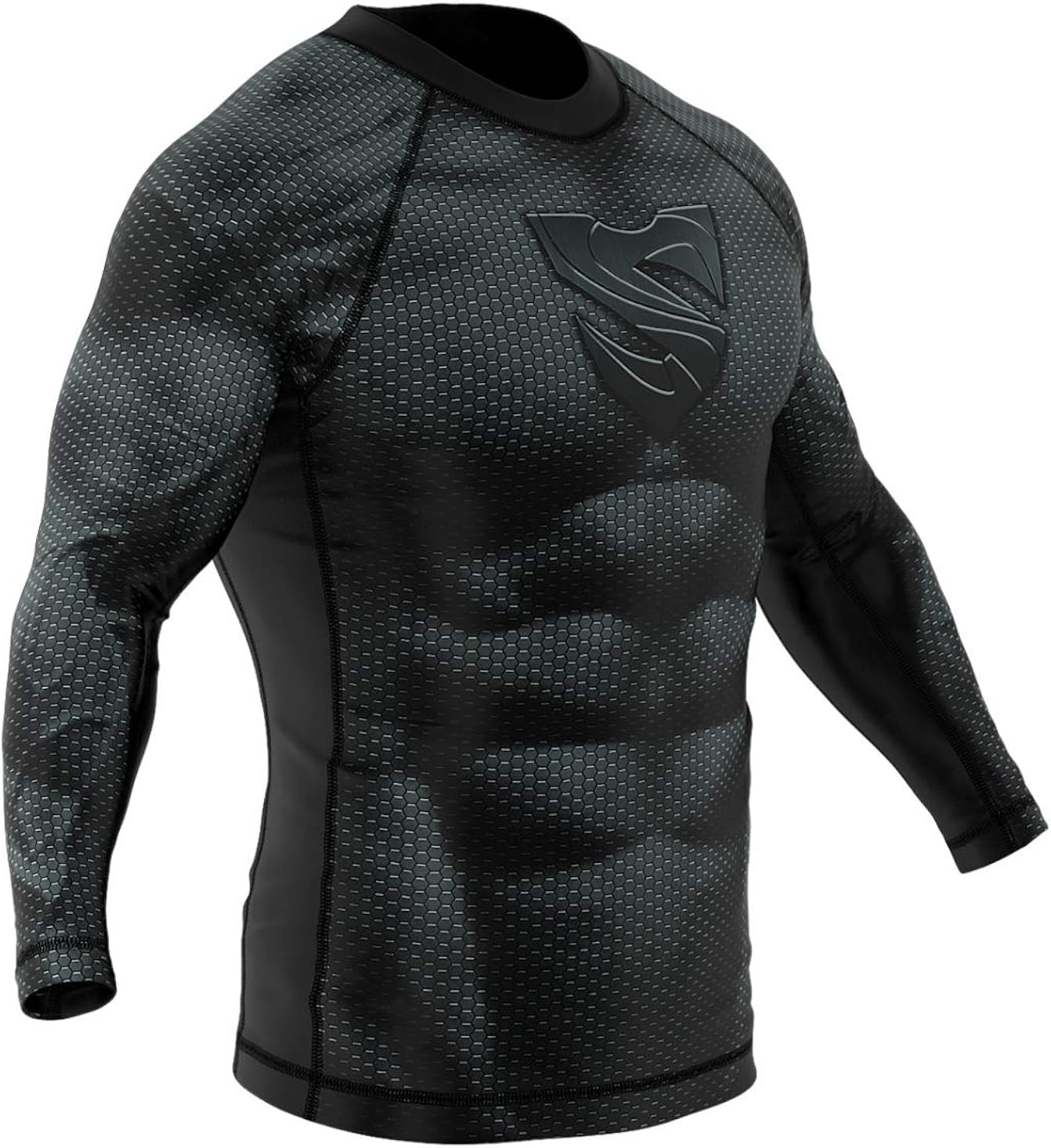 SMMASH Rashguard Herren Langarm T-Shirt für Herren, Sport-Shirt Boxen ...