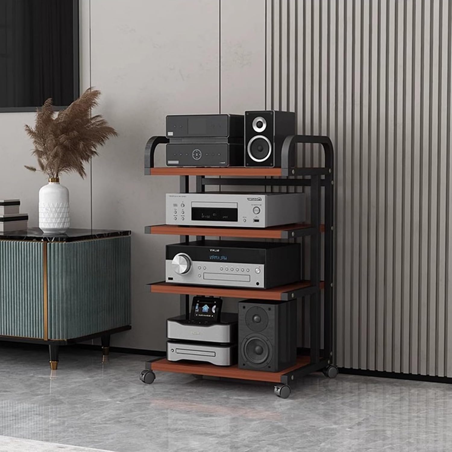 Home Mobile Audio Video Cabinet 4 Tier, Corner Philippines | Ubuy