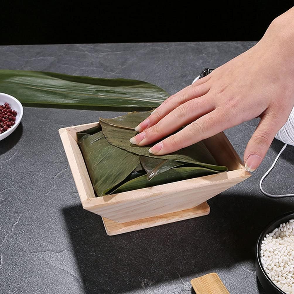 Amazon.com: Hemoton Onigiri Mold Square Wooden Rice Pudding Baking ...