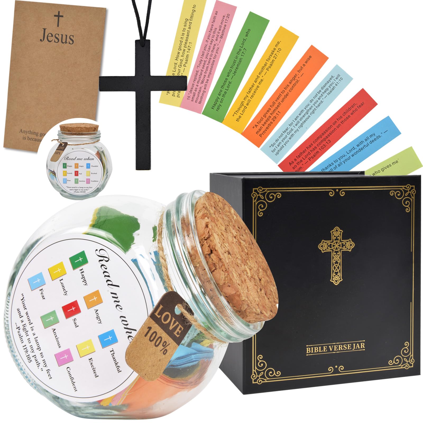 Amazon.com: Bible Verses Jar - Read Me When Bible Verses Jar, Upgraded ...