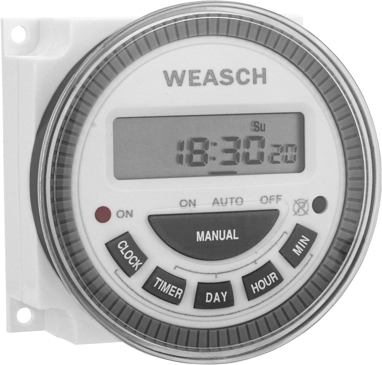 Weasch Timer Switch, CN304, AC/DC 12V 16Amp, 5Pins SPDT, Digital LCD ...