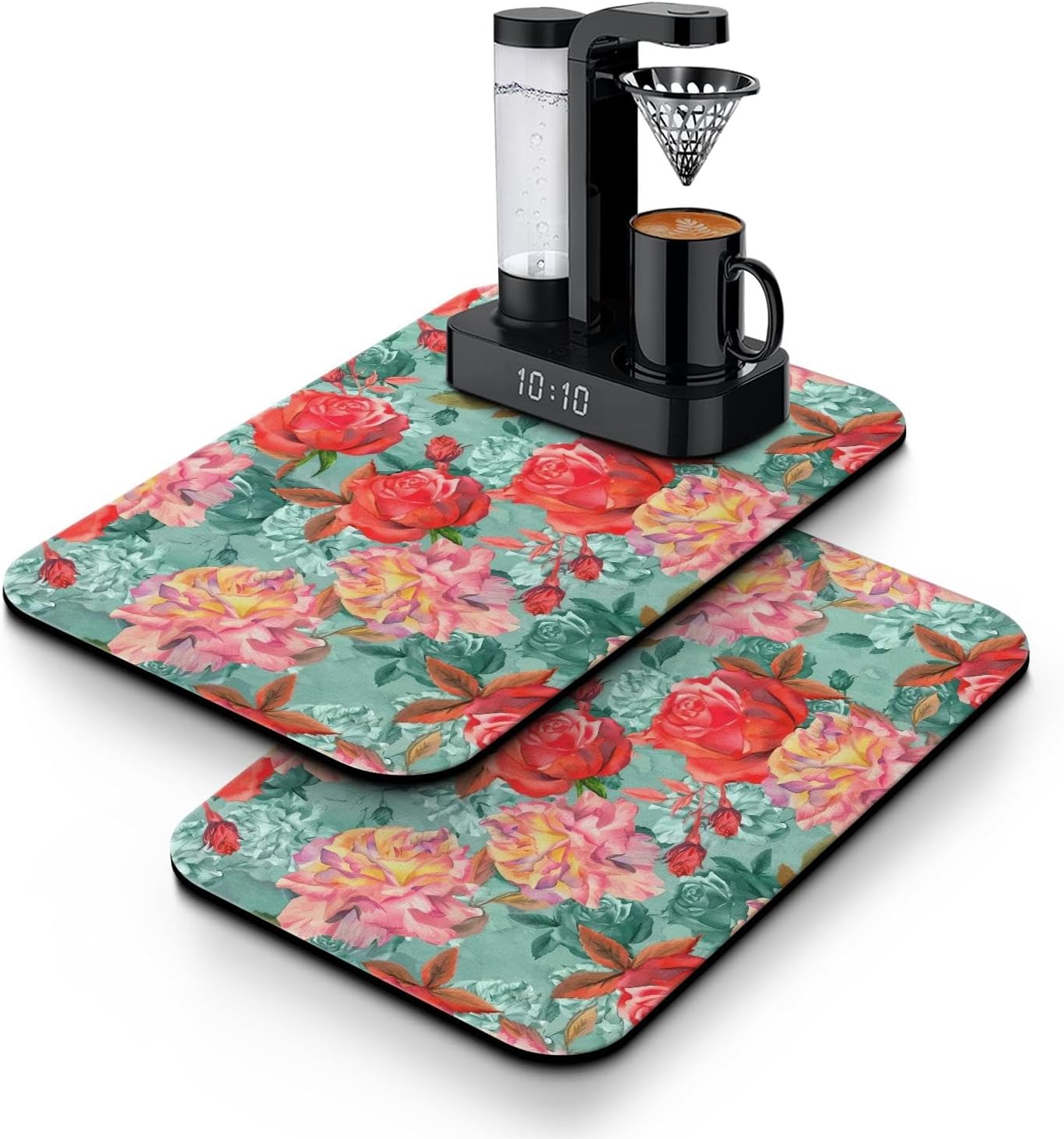 Amazon.com: 2 Pack Coffee Mat - Coffee Maker Mat for Countertops Dish ...