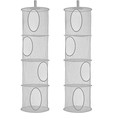 SNSYGN Mesh Hängender Speicher Korb, 2 Stück Faltbare ...