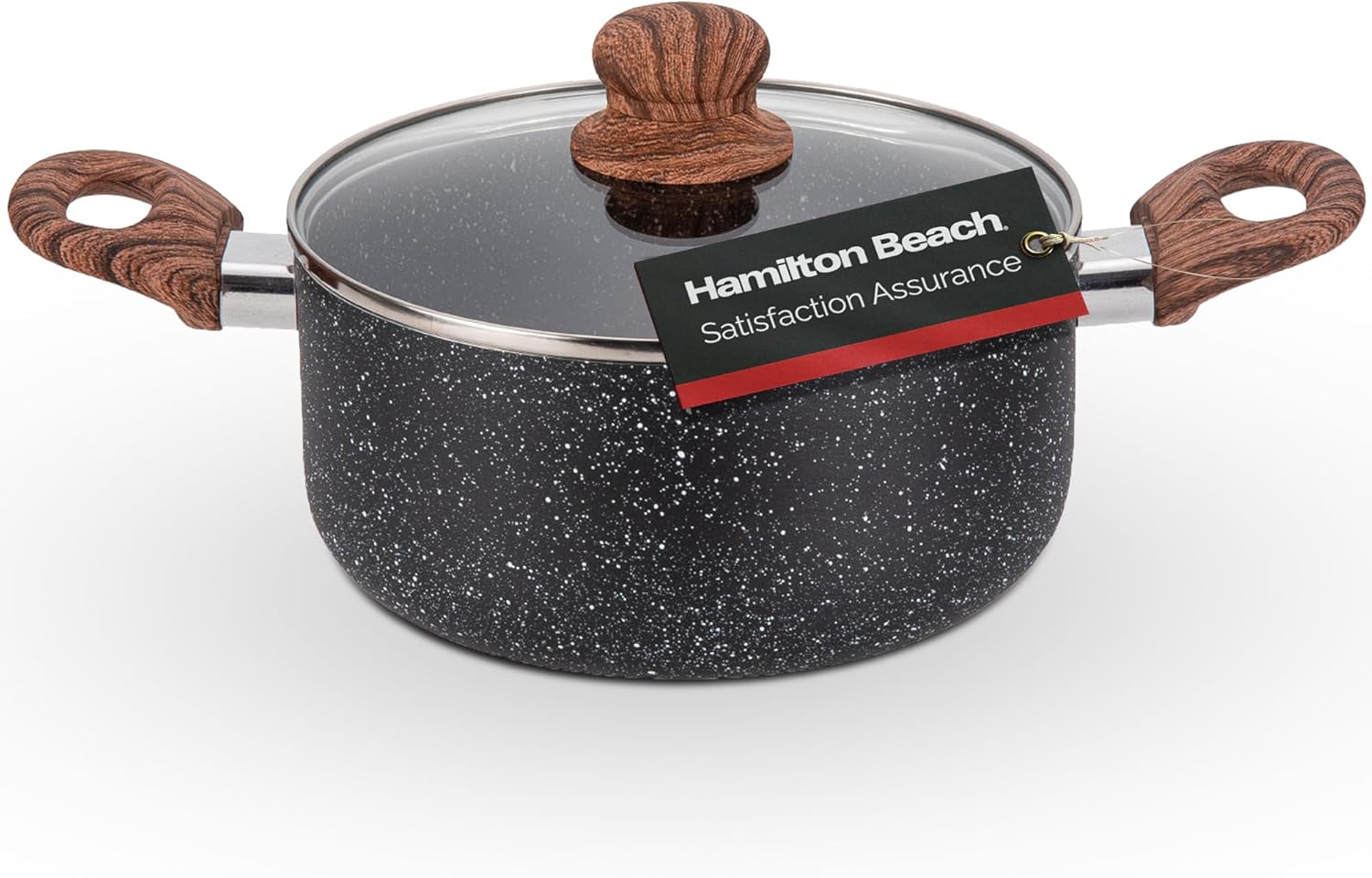 Amazon.com: Hamilton Beach 5 Quart Nonstick Marble Coating Even Heating ...