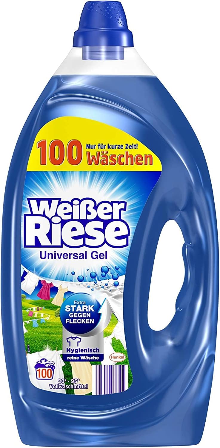 Weißer Riese Universal Gel, Flüssigwaschmittel, 100 (1 x 100 ...