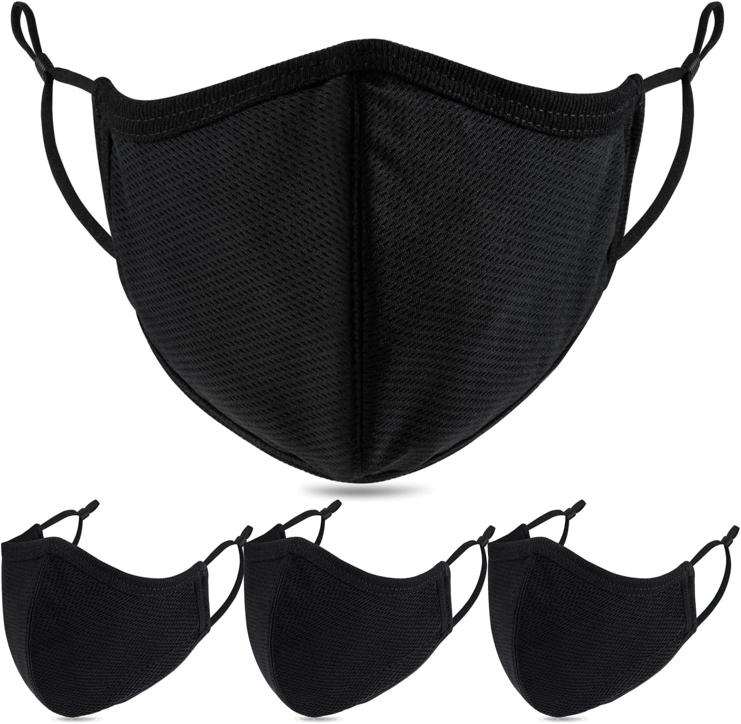 Amazon.com: Delafino Face Mask In Cotton - Red - 3-Layers with 2 ...