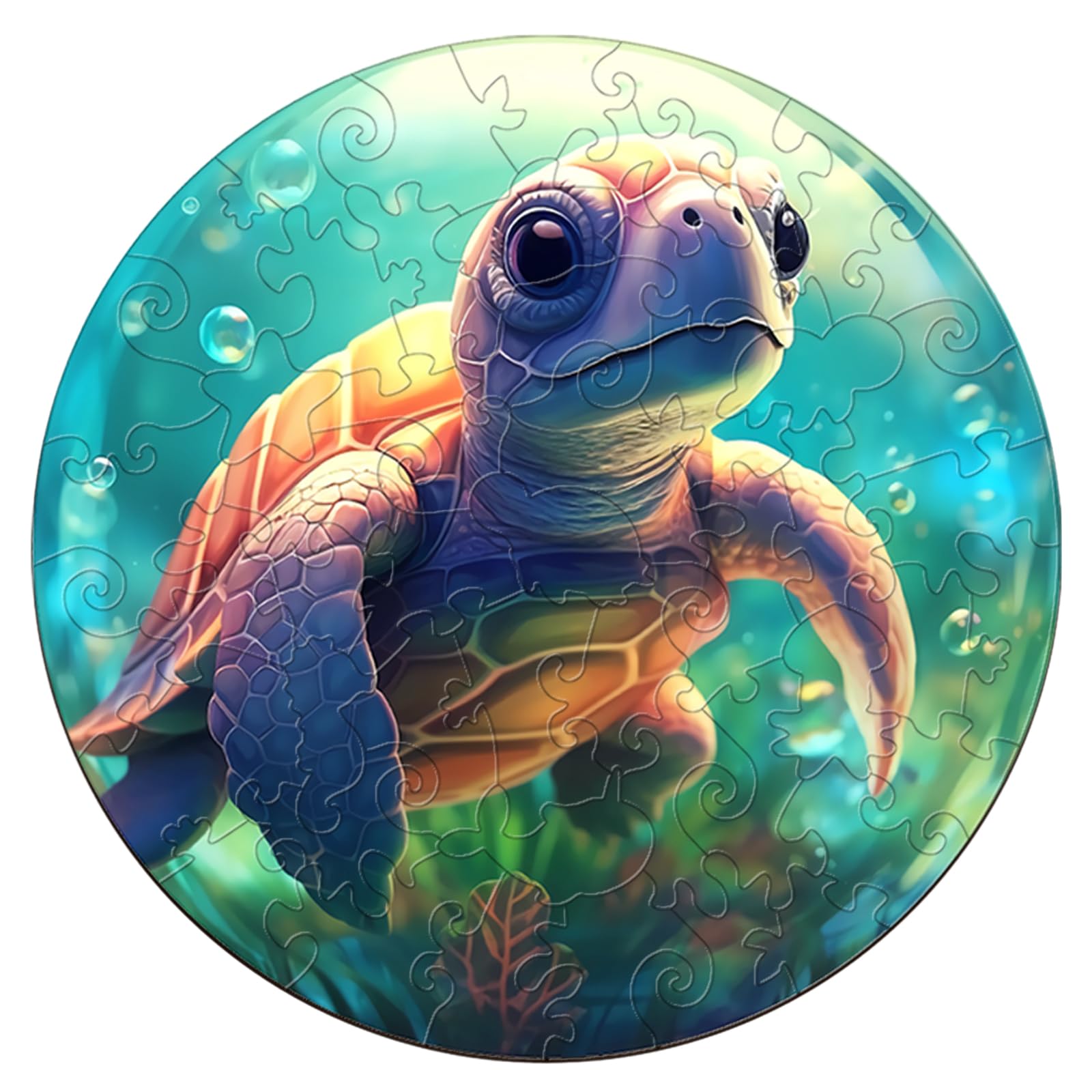 Amazon.com: WOODBESTS Wooden Puzzles for Kids Ages 4-6, Sea Turtles ...