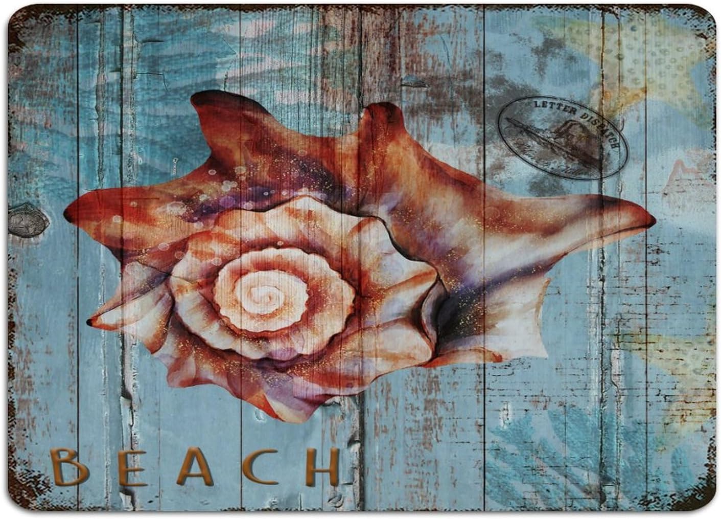 Amazon.com: Hanging Metal Signs Outdoor Nautical Beach Ocean Theme ...