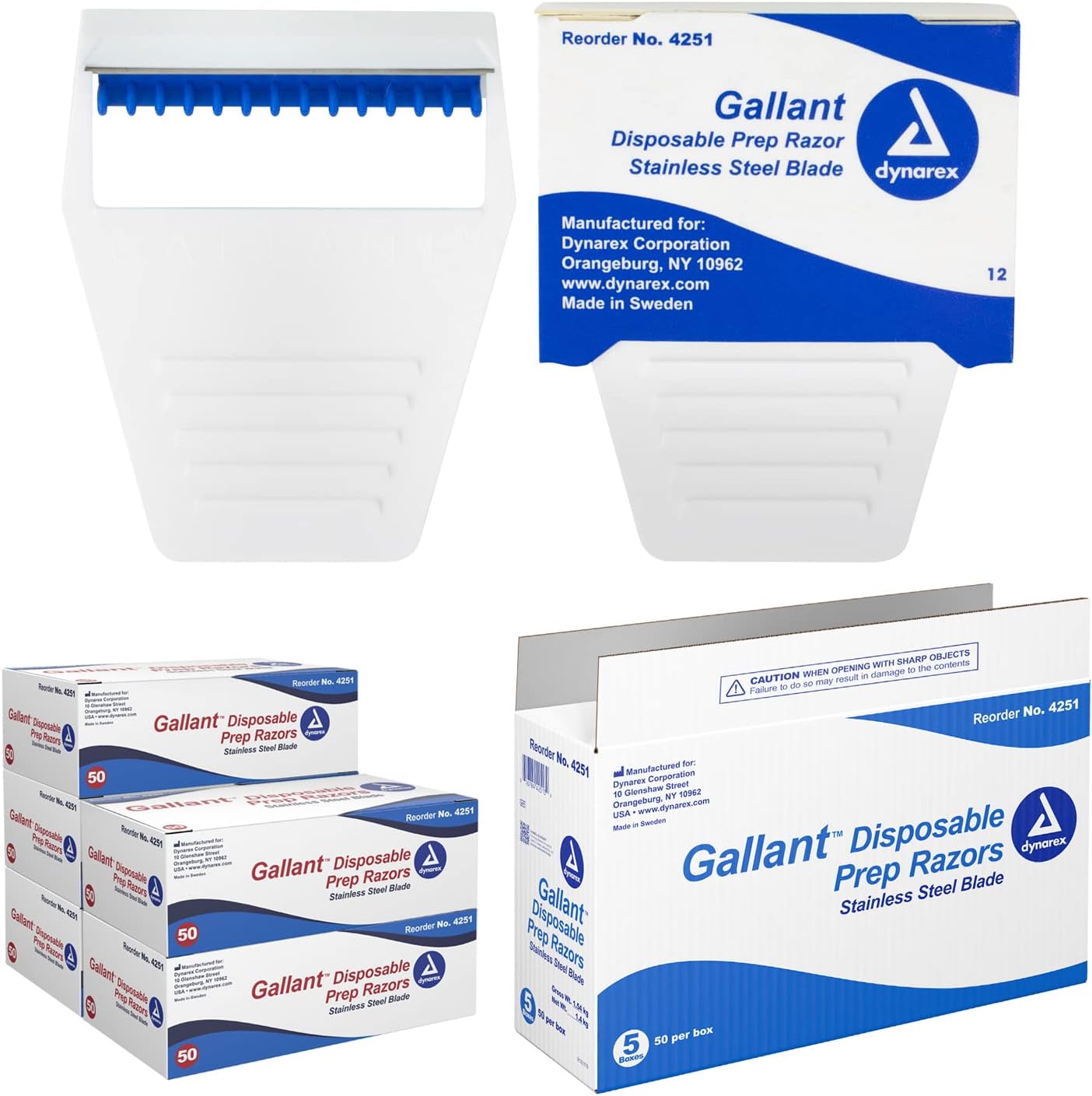 Amazon.com: Gallant Disposable Prep Razors - Box of 50 : Beauty ...