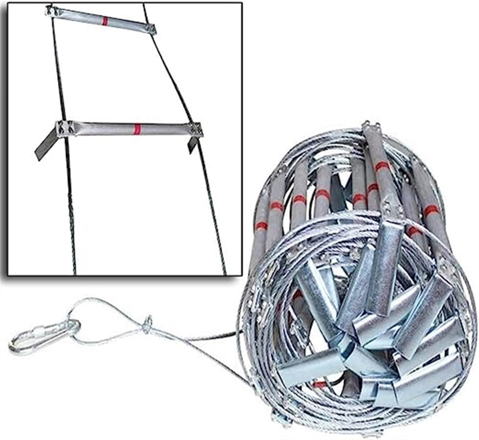 Portable Rope Ladder Portable Fire Escape Ladder 2-3 Storey Homes ...