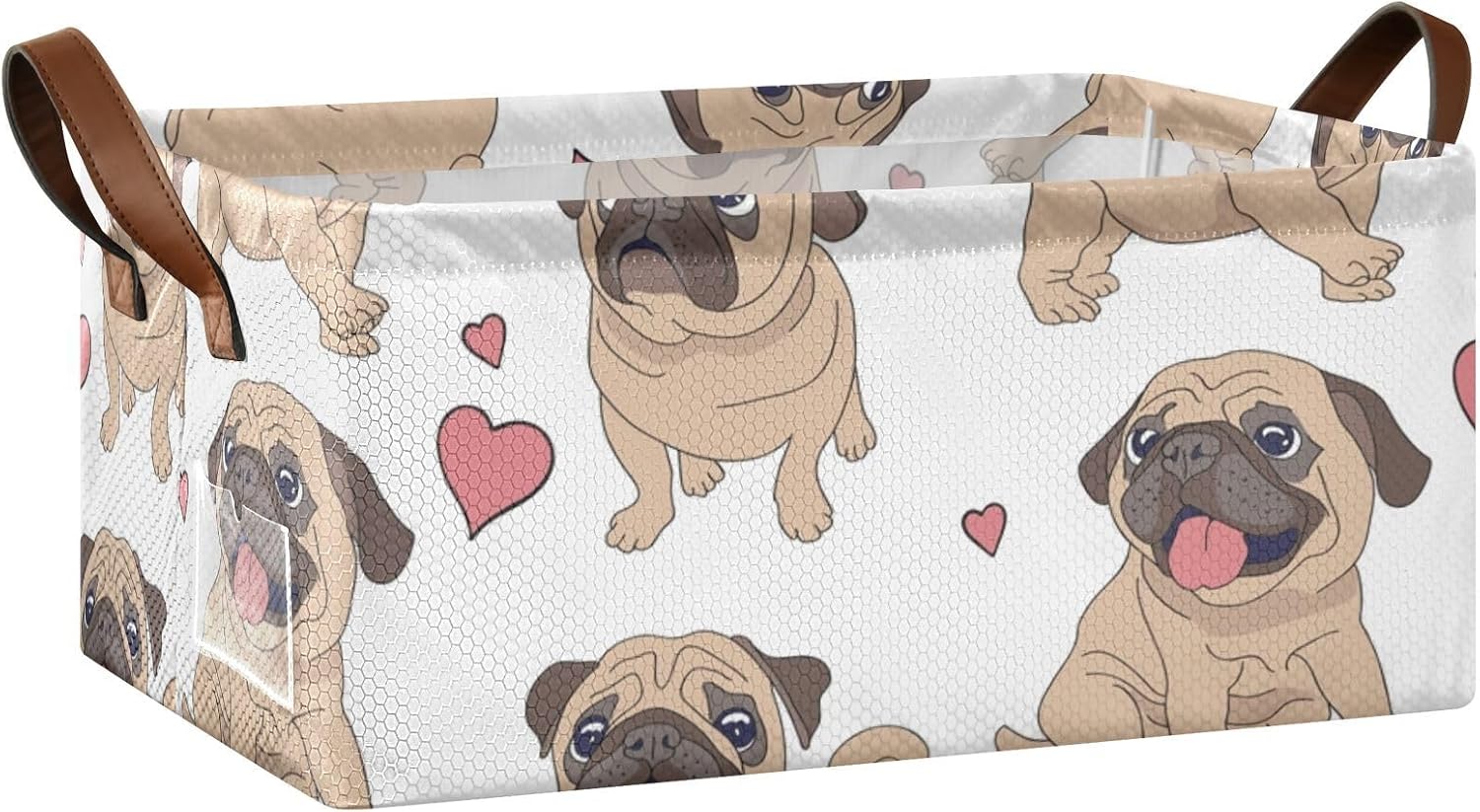 Amazon.com - susiyo Funny Dog Cartoon Pugs Puppies Open Home Storage ...