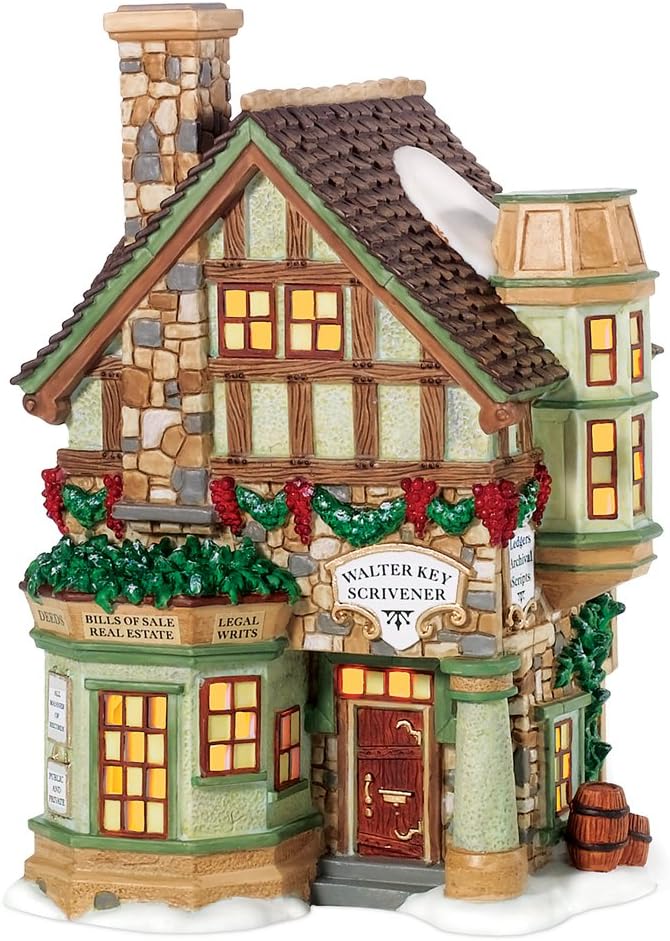 Amazon.com: Department 56 Dickens' Village Lea Hurst House Lit Building ...