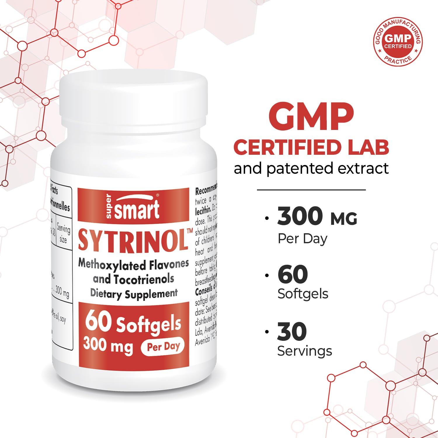 Snapklik.com : Supersmart - Sytrinol Supplement 300mg Per Day