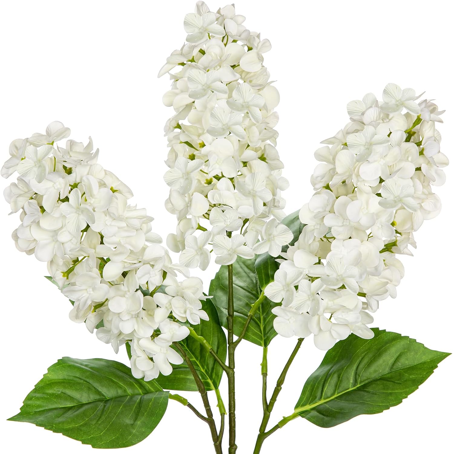 Amazon.com: Arborus Artificial Hydrangea Flowers Real Touch – 3PCS 24.8 ...