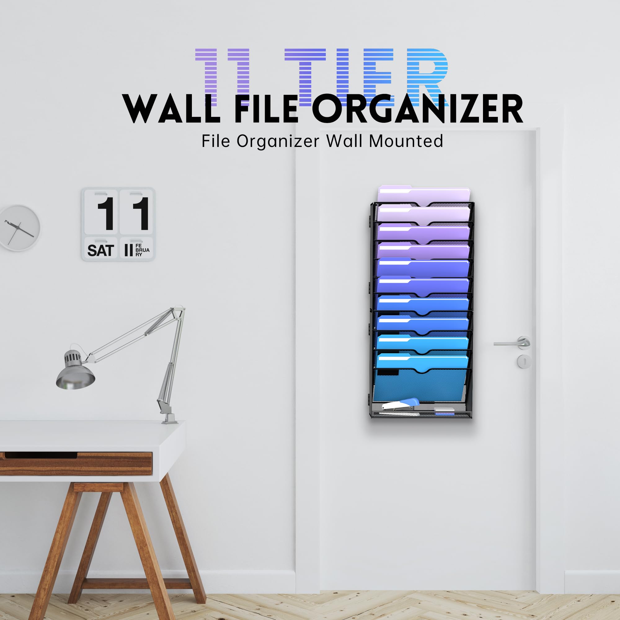 Snapklik.com : 11-Tier Wall File Organizer, Mesh Hanging File Organizer ...