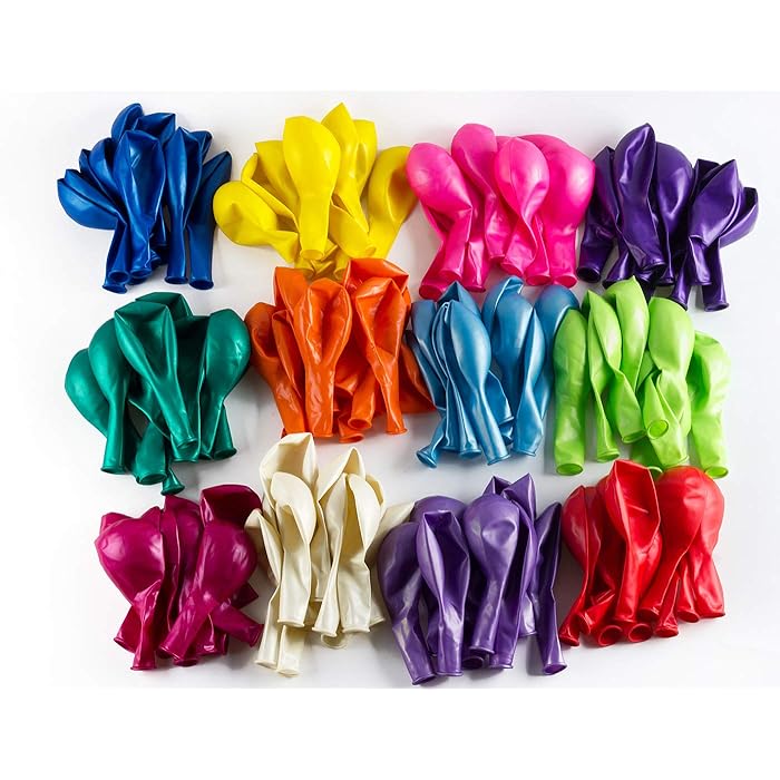 Buy 120 Assorted Color Balloons 12 Inches 12 Kinds of Rainbow Party ...