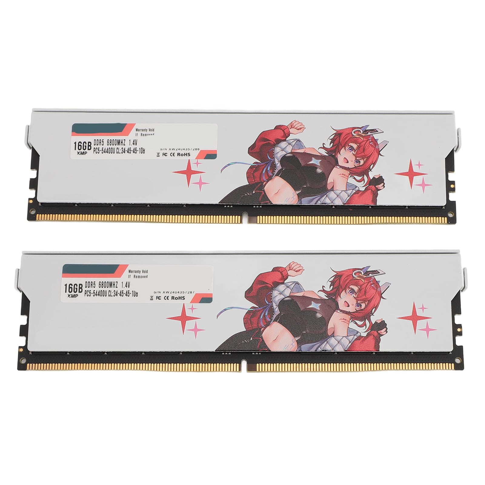 RGB DDR5 Ram Module, 32GB (2x16GB) 6800MHz PC5 54400U CL34 45 45 108 ...