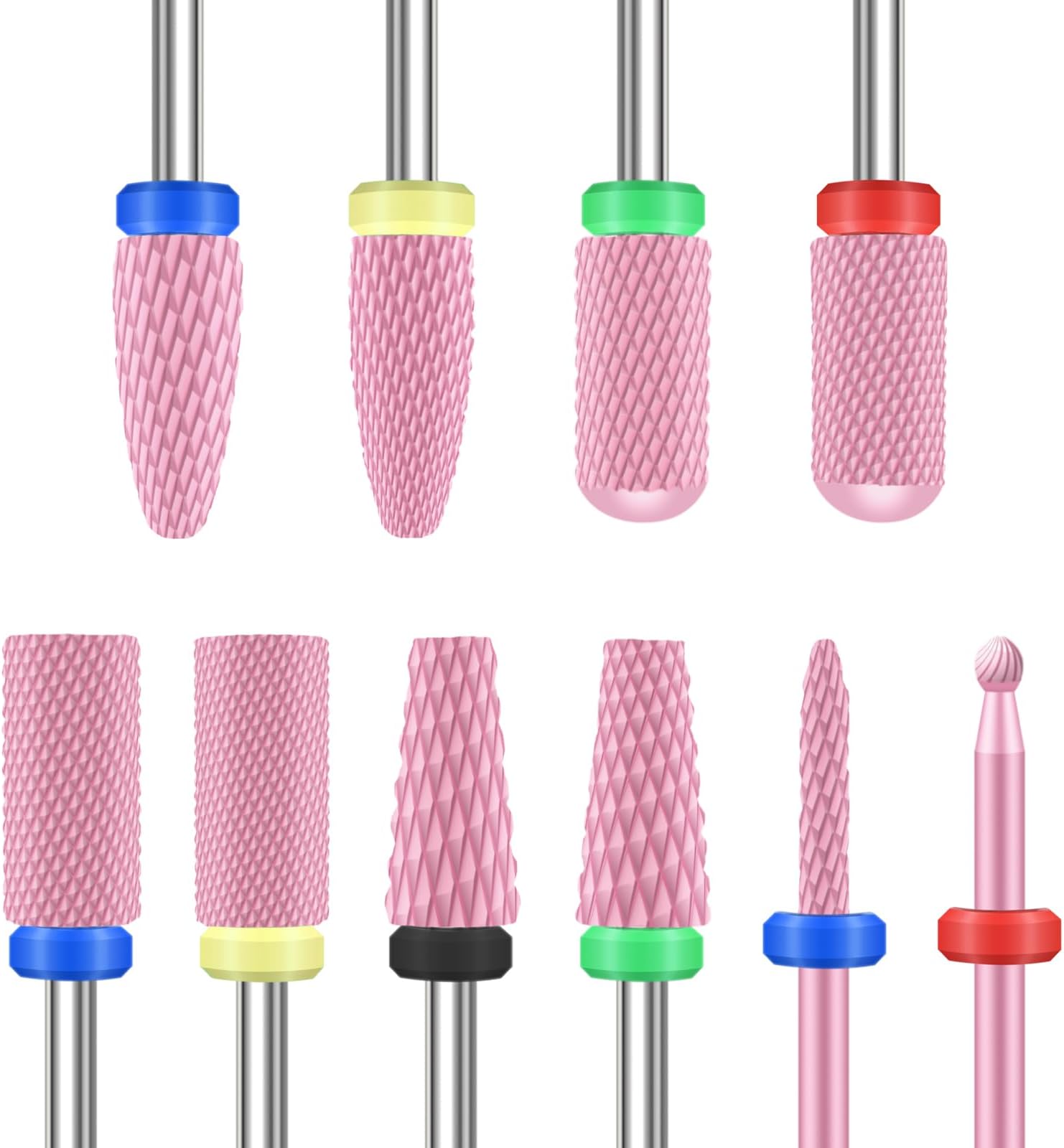 Amazon.com: Depvko 10PCS Ceramic Nail Drill Bits, Professional 3/32 ...