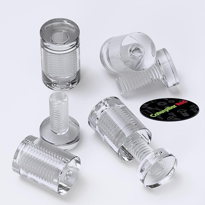 Amazon.com: 4 x Clear Standoffs, Glass Like, Acrylic, Transparent ...