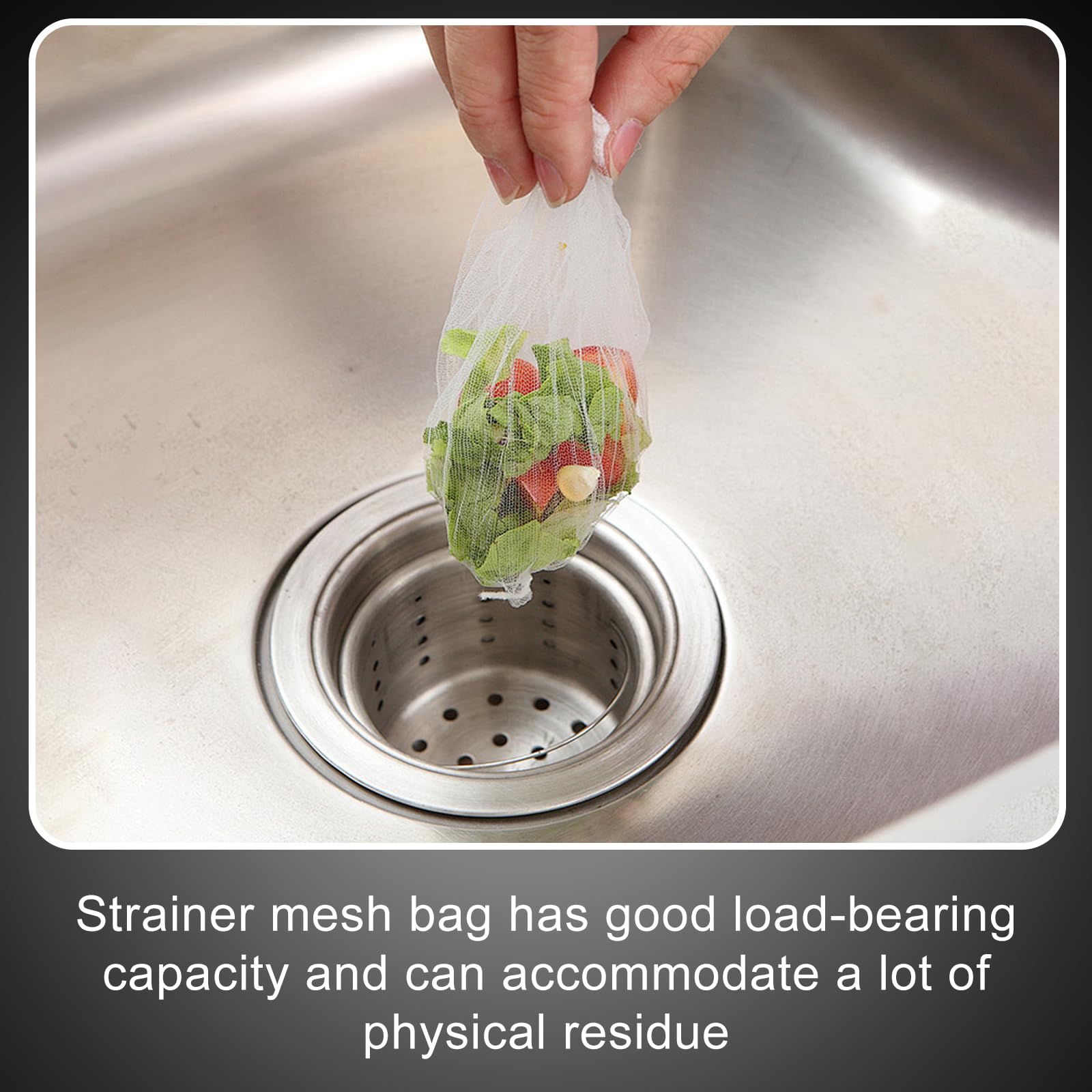 Snapklik.com : 200 PCS Large Kitchen Sink Strainer Mesh Bag, 4in X 7in ...