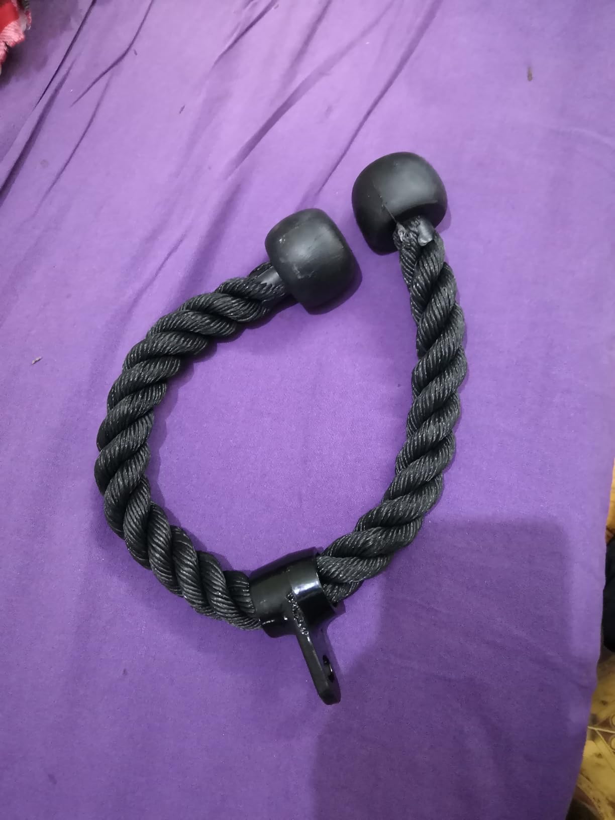 ZEBB Single Triceps Rope bar Cable Attachment Nylon Pull-Down Extension ...