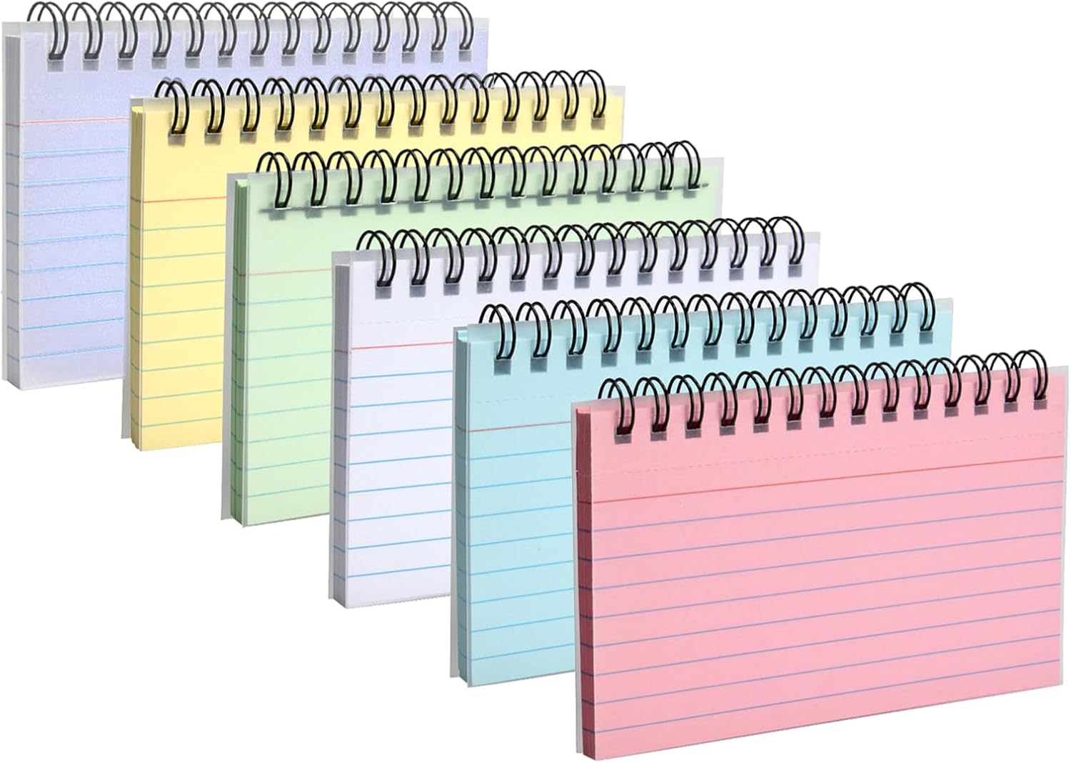 6 Packs Index Cards Record Cards Study Cards for Revision Note Cards ...