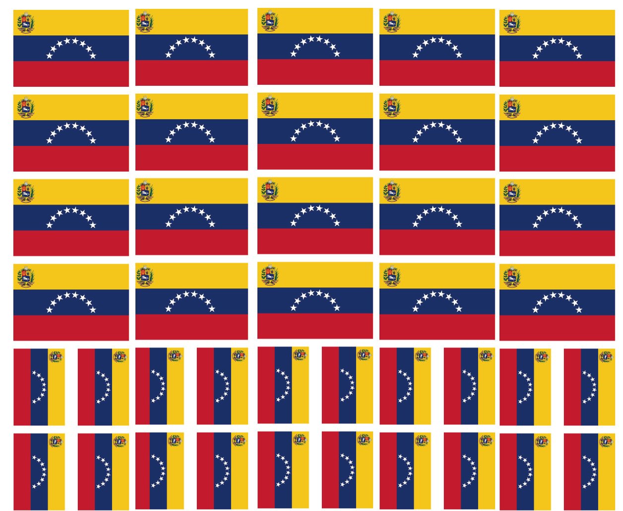 Amazon.com : 40 Tattoos: Venezuela Flag, Venezuelan Party Favors ...