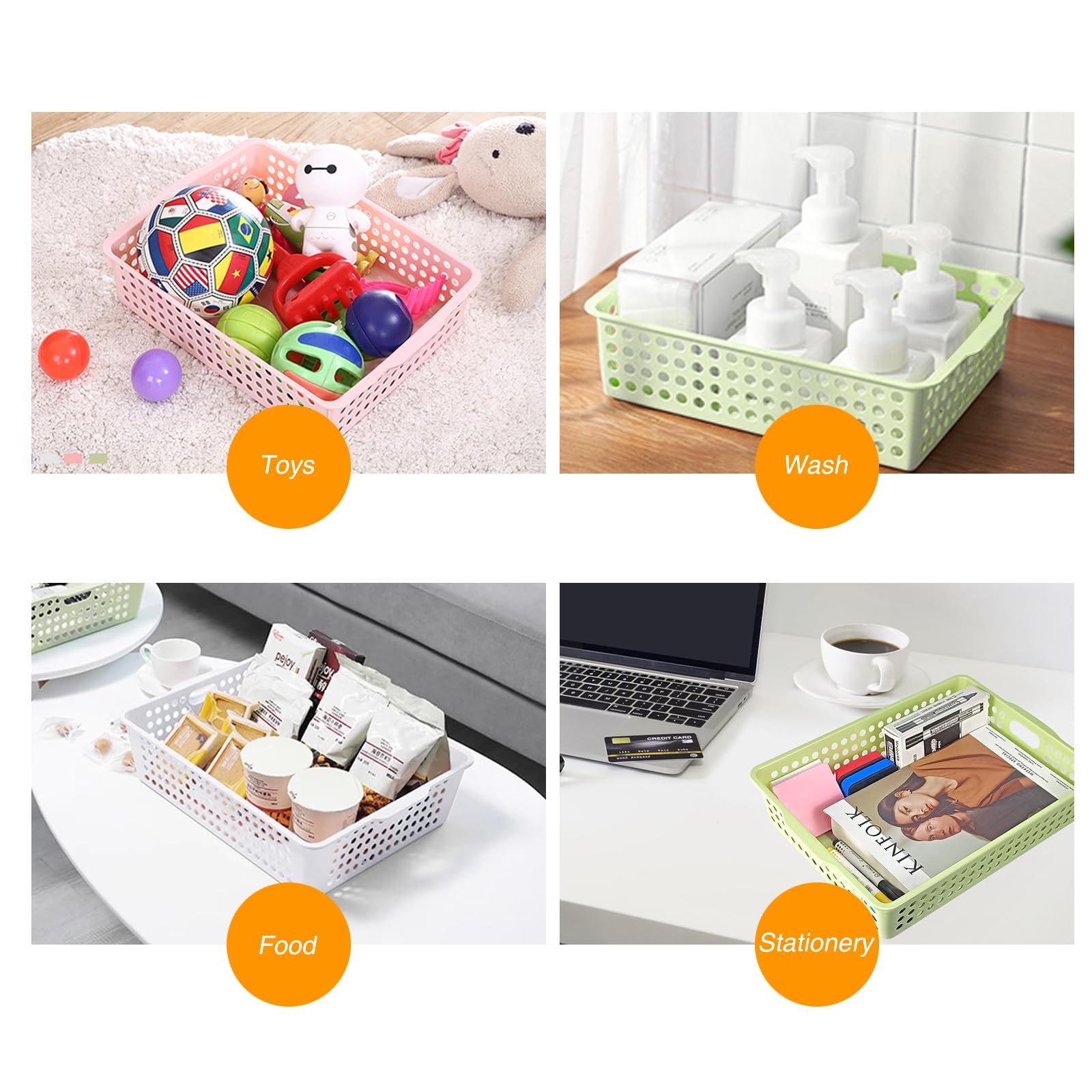 Snapklik.com : 7 Pack Turn In Trays Classroom,Plastic Paper Tray ...