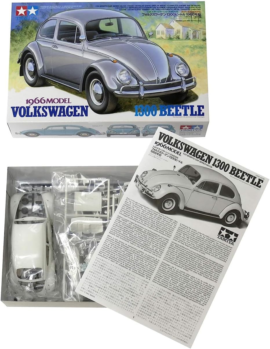 TAMIYA 24136 1/24 Volkswagen 1300 Beetle 1966 maqueta de plástico