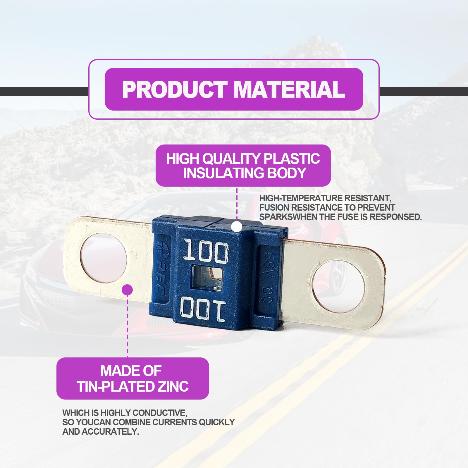 Snapklik.com : 100A AMI/Midi High Current Fuse Bolt-on Fuse - 100 Amp ...