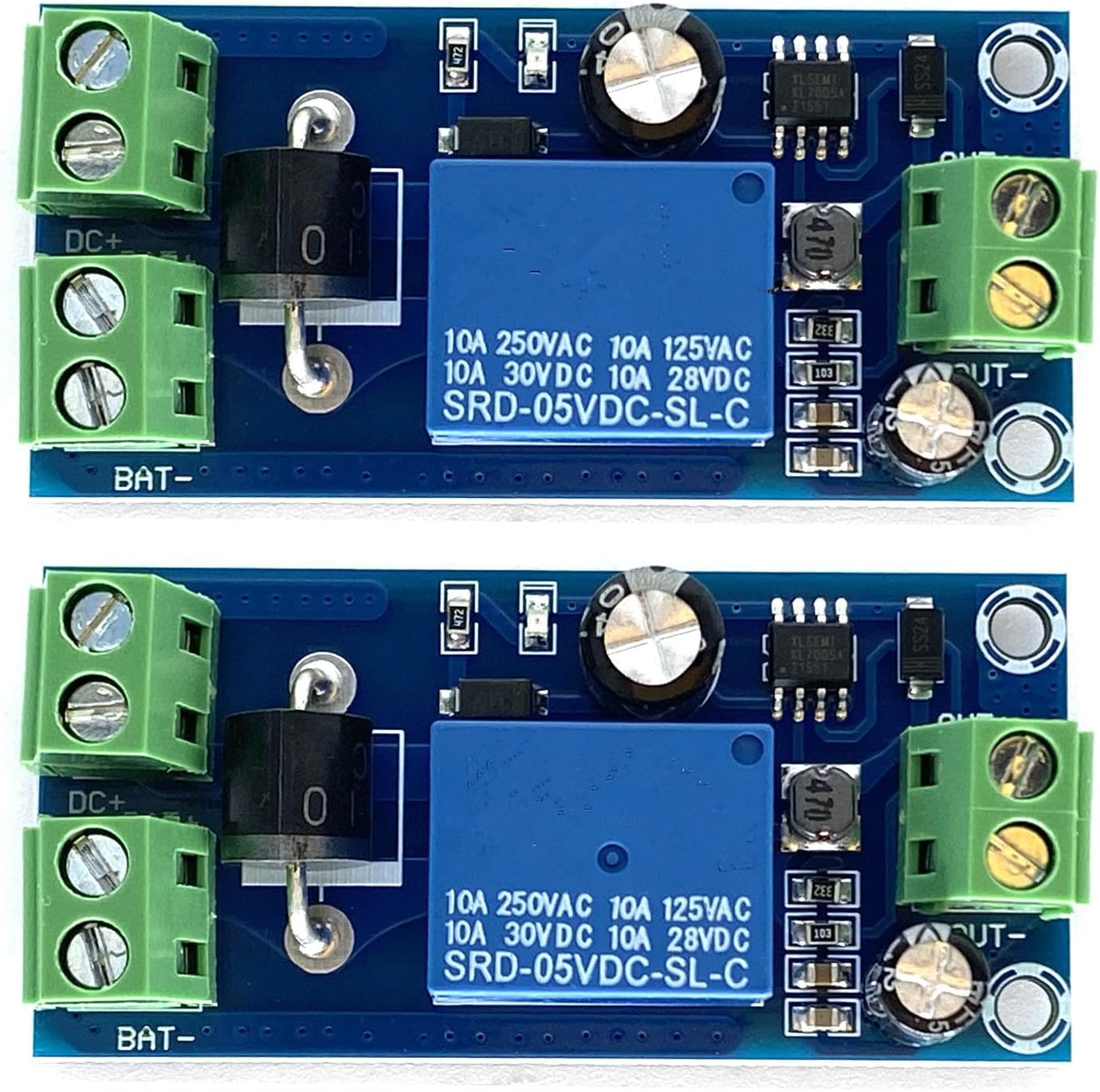 Amazon.com: 2PCS 5V-48V 10A Power Failure Automatic Switching Standby Battery Lithium Battery ...