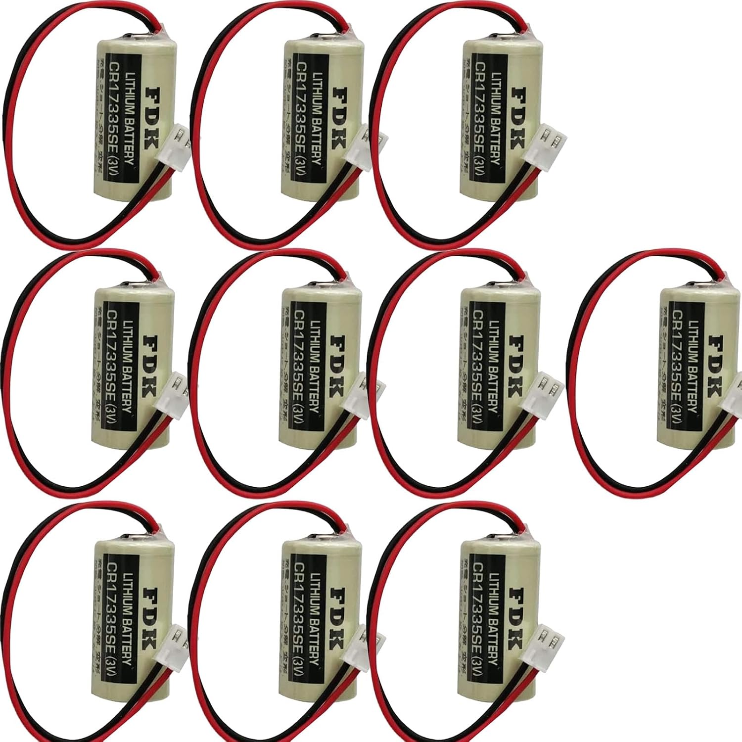 Amazon.com: HZH (10Pack) FDK CR17335SE 3V PLC Battery (White Plug) for ...