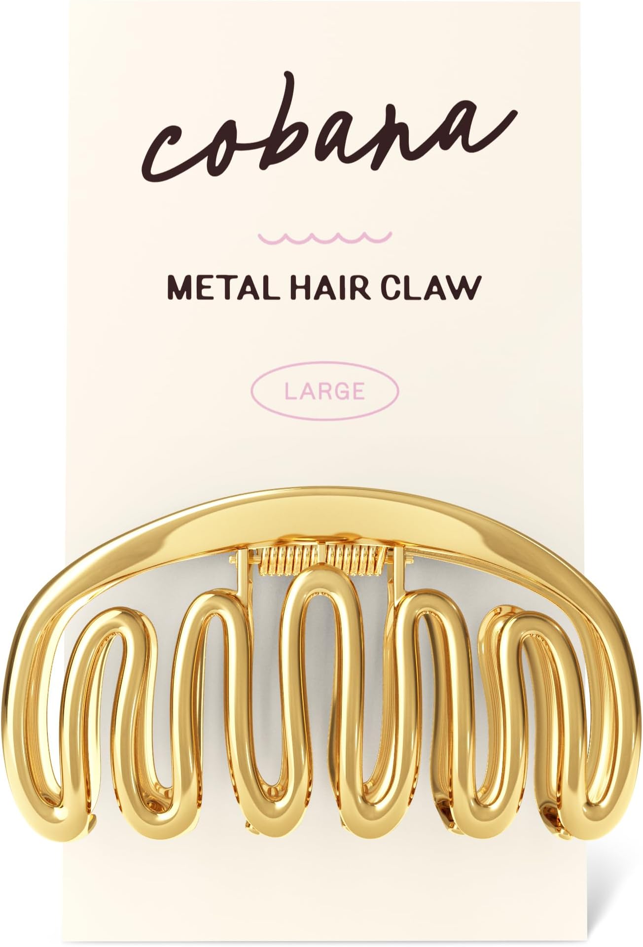 Amazon.com: Cobana Gold Metal Claw Clips, Hair Accessories for Women ...