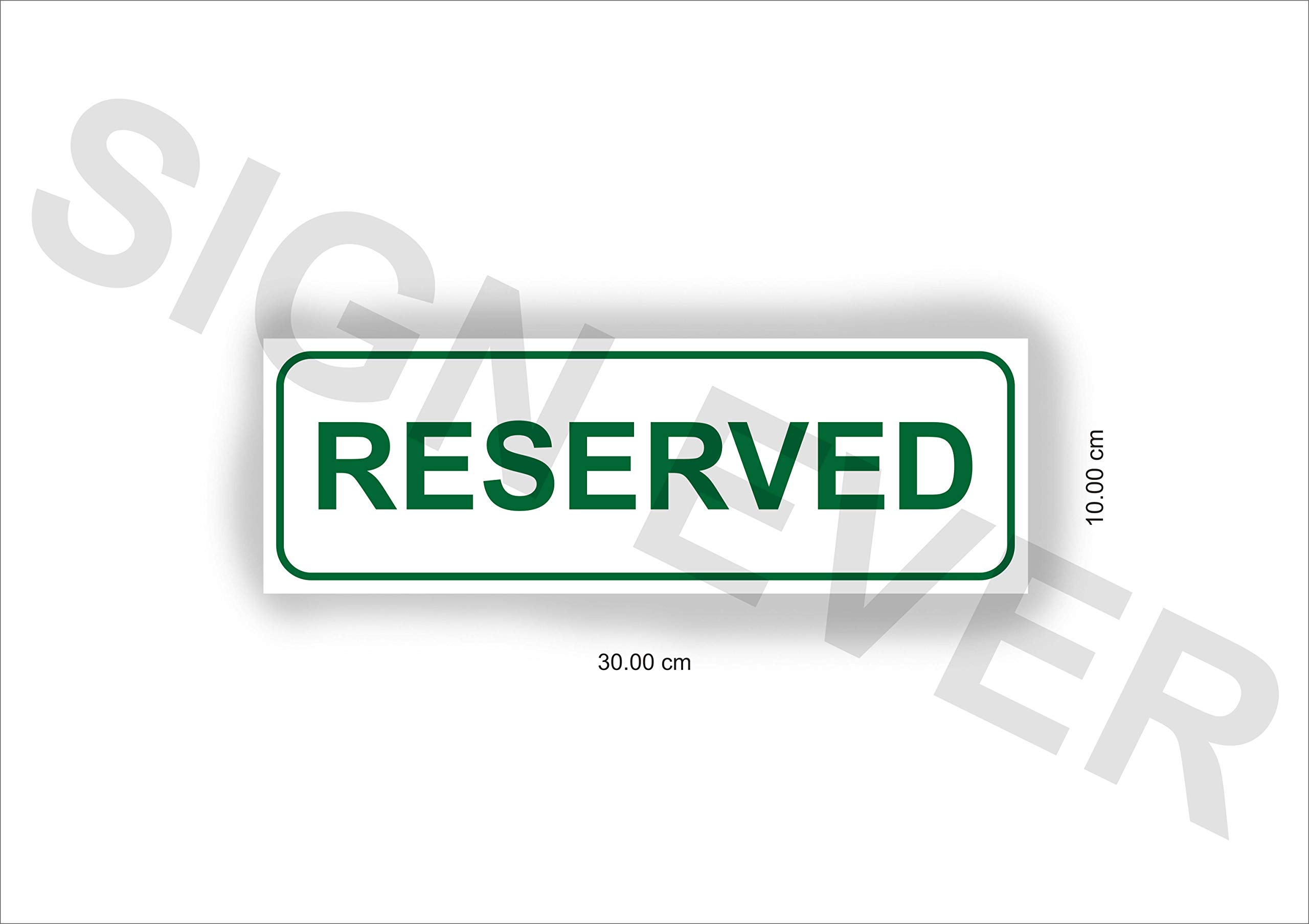 Buy SIGN EVER Reserved Sign Stickers for Office Bank Restaurant Hotel ...