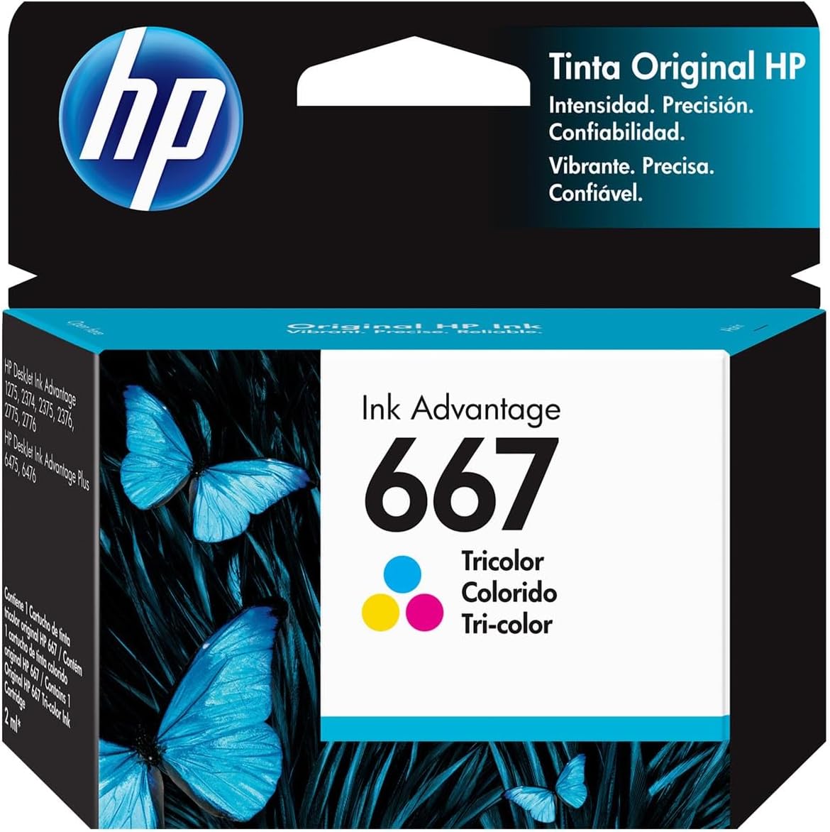 HP Cartucho de tinta 667 negra Original (3YM79AL) Para HP DeskJet Ink ...