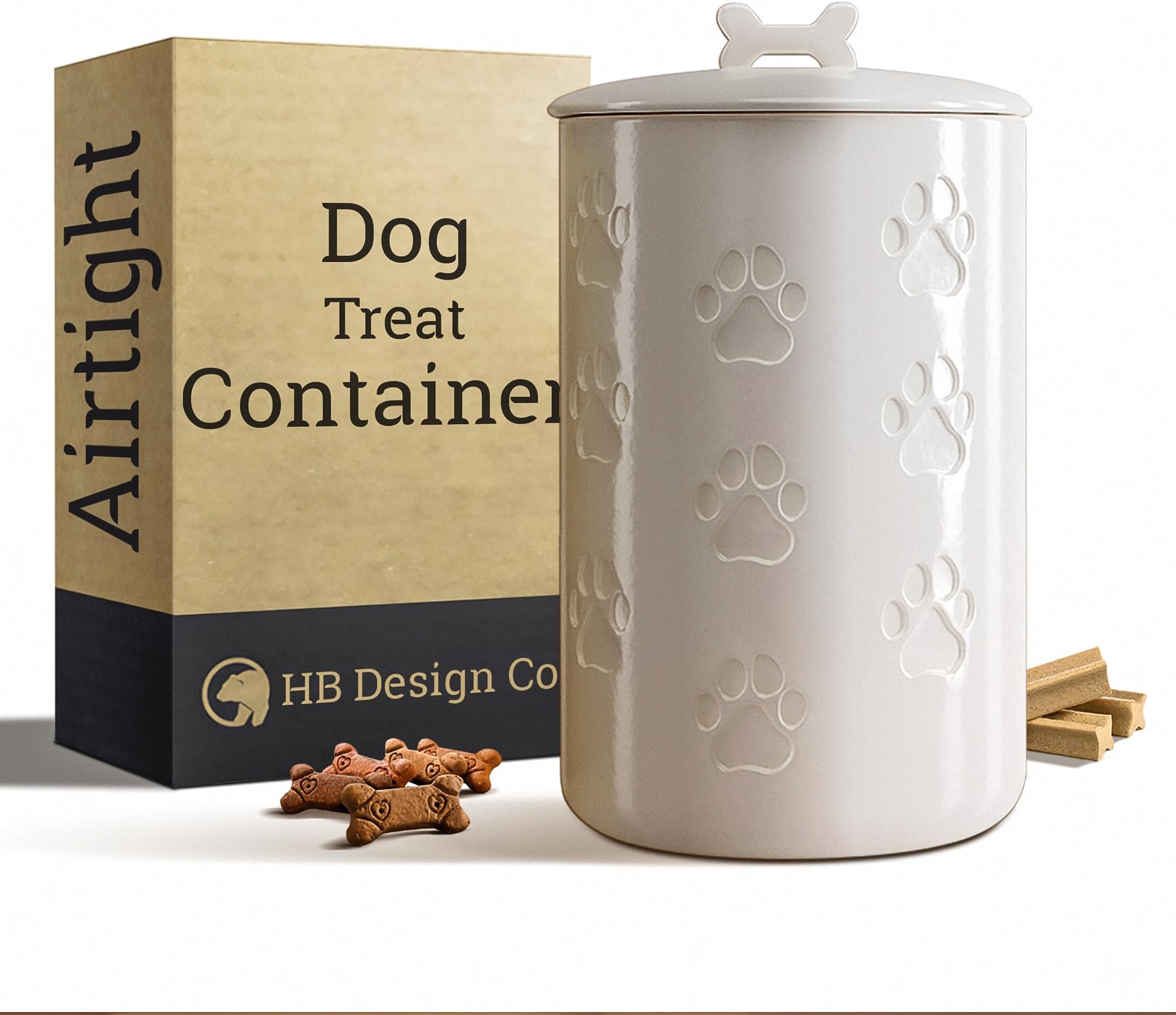 Amazon.com: NIXBYO Large Dog Treat Container Airtight, Cute Dog Treat ...