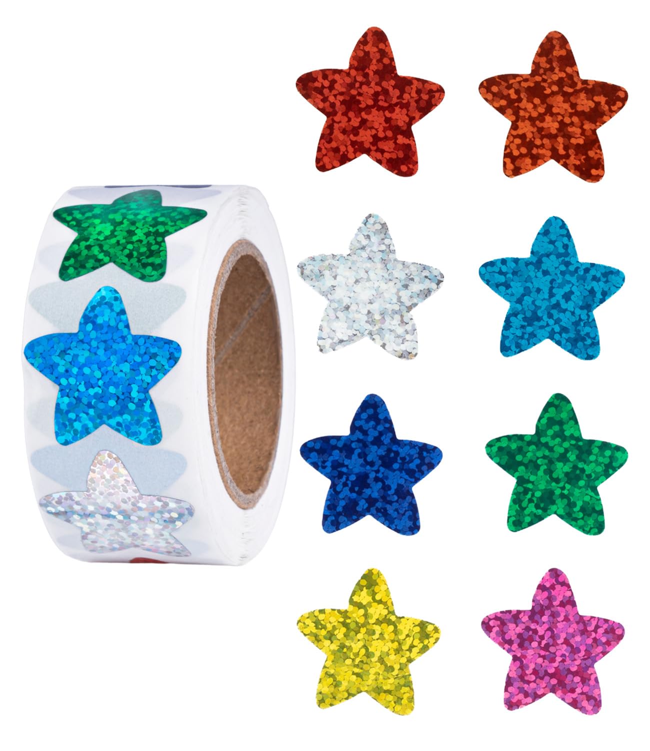 Amazon.com: Ysibbon Colorful Star Stickers for Kids Reward, 500 Pcs 1 ...