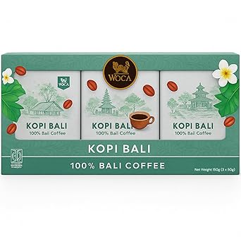WOCA Kopi Bali Premium 100% Bali Coffee – Authentic Indonesian Ground ...
