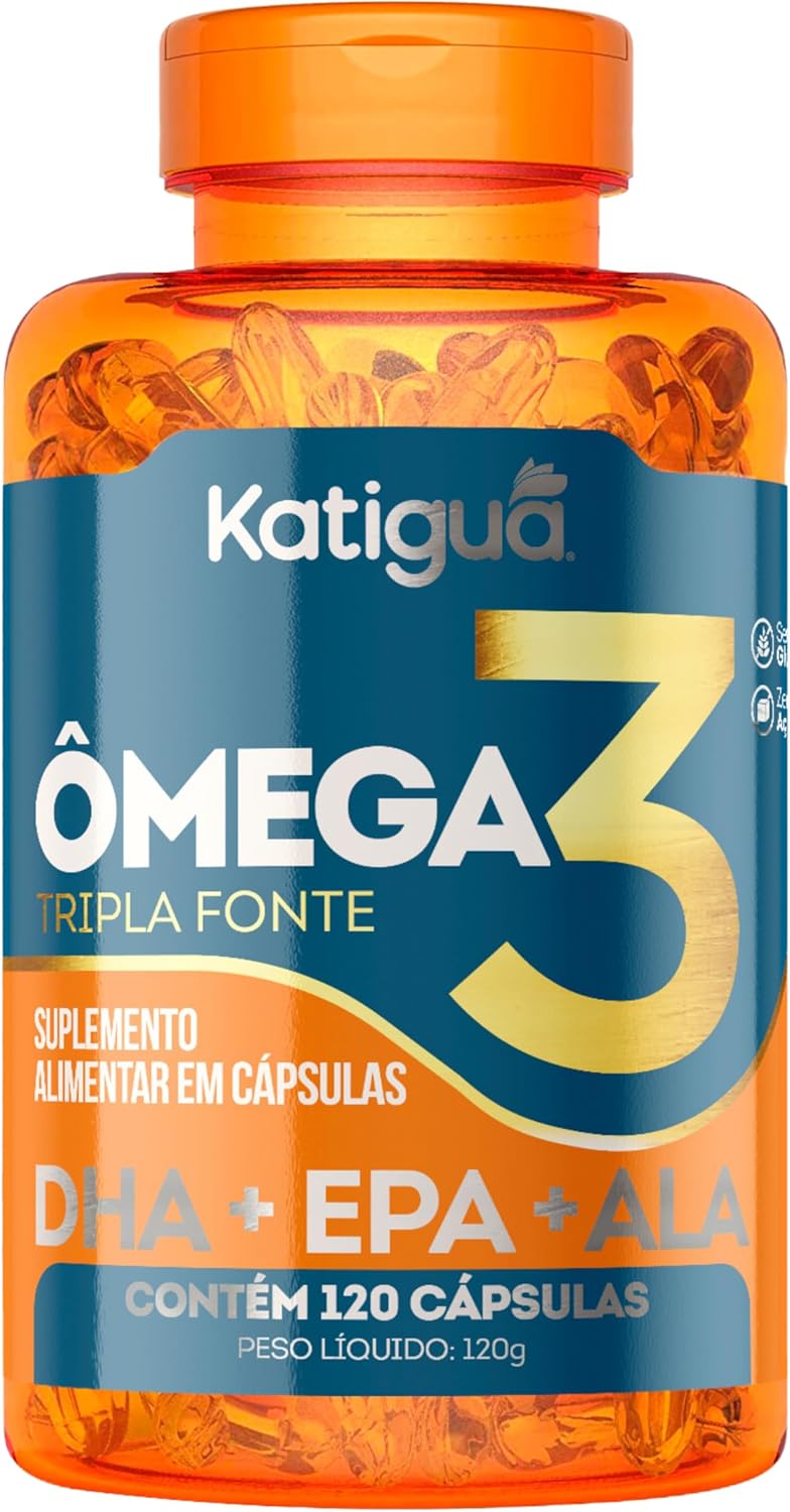 KATIGUÁ Ômega 3 Tripla Fonte Dha + Epa + Ala 1000Mg Katiguá 120 ...