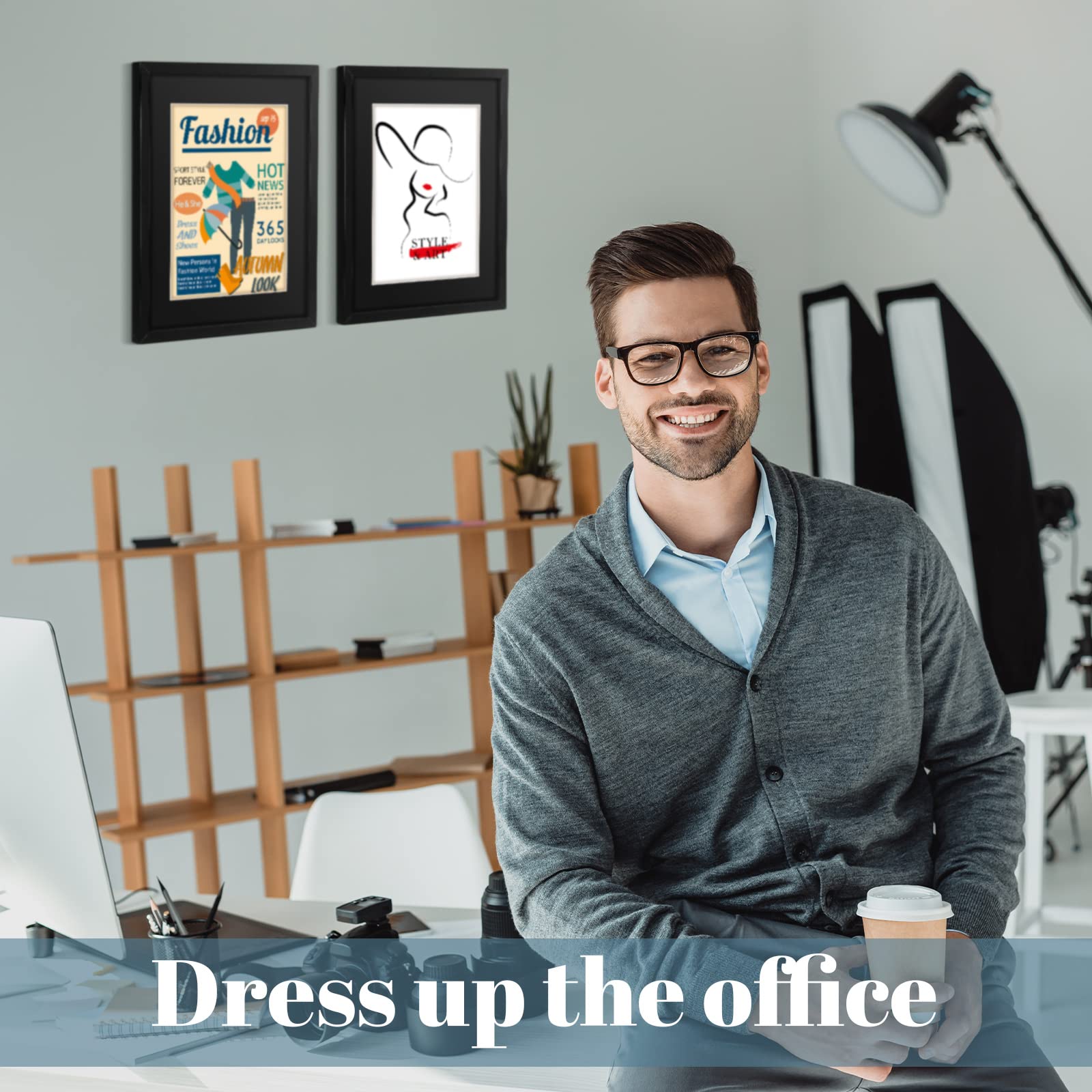 Pinkunn Magazine Frames for Wall Black Magazine Display Frame Vintage ...