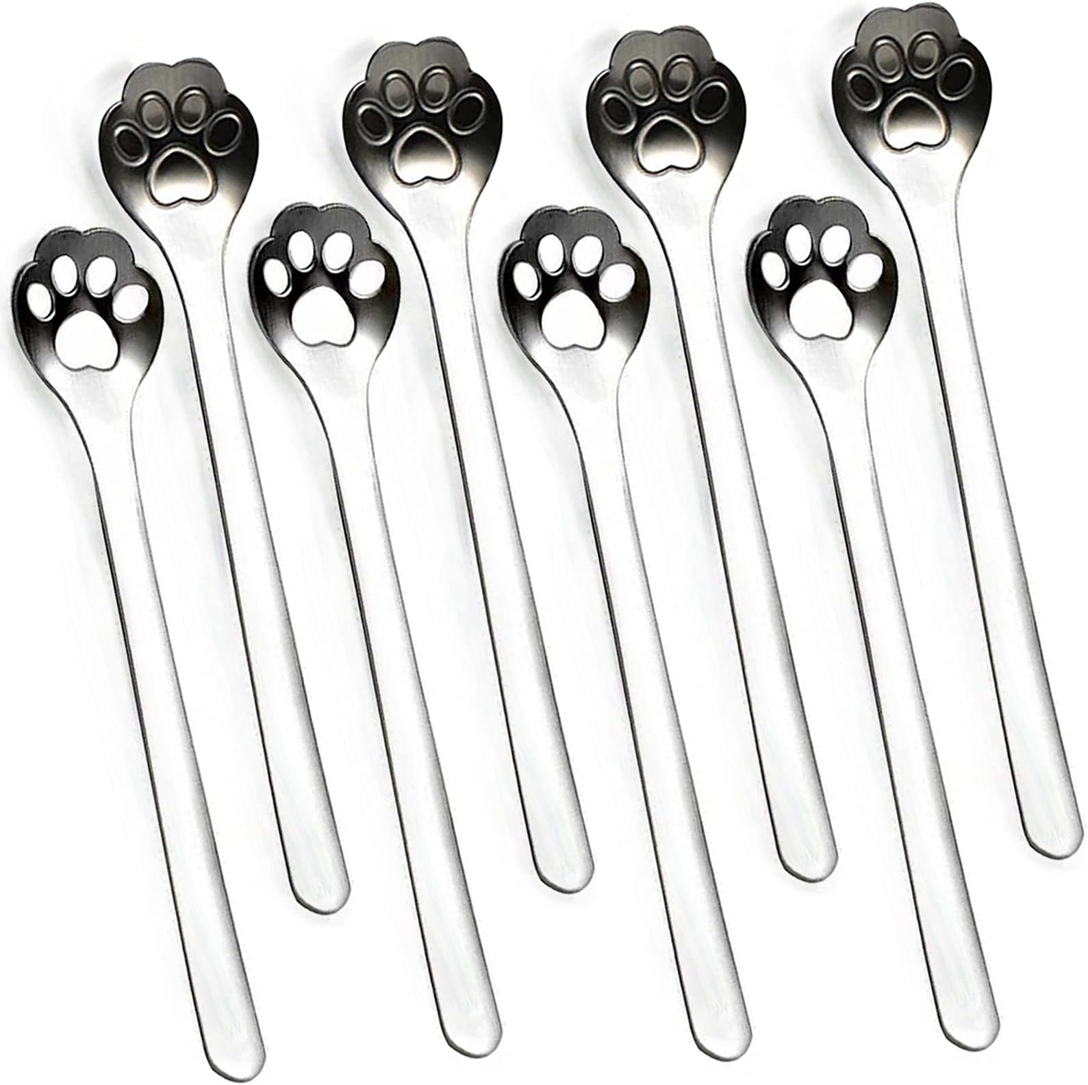 Amazon.com: Honbay 2PCS Cute Cat Spoon Set - Stainless Steel Tea ...