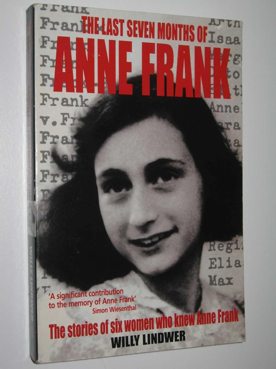 The Last Seven Months of Anne Frank: Willy Lindwer: 9780330391467 ...