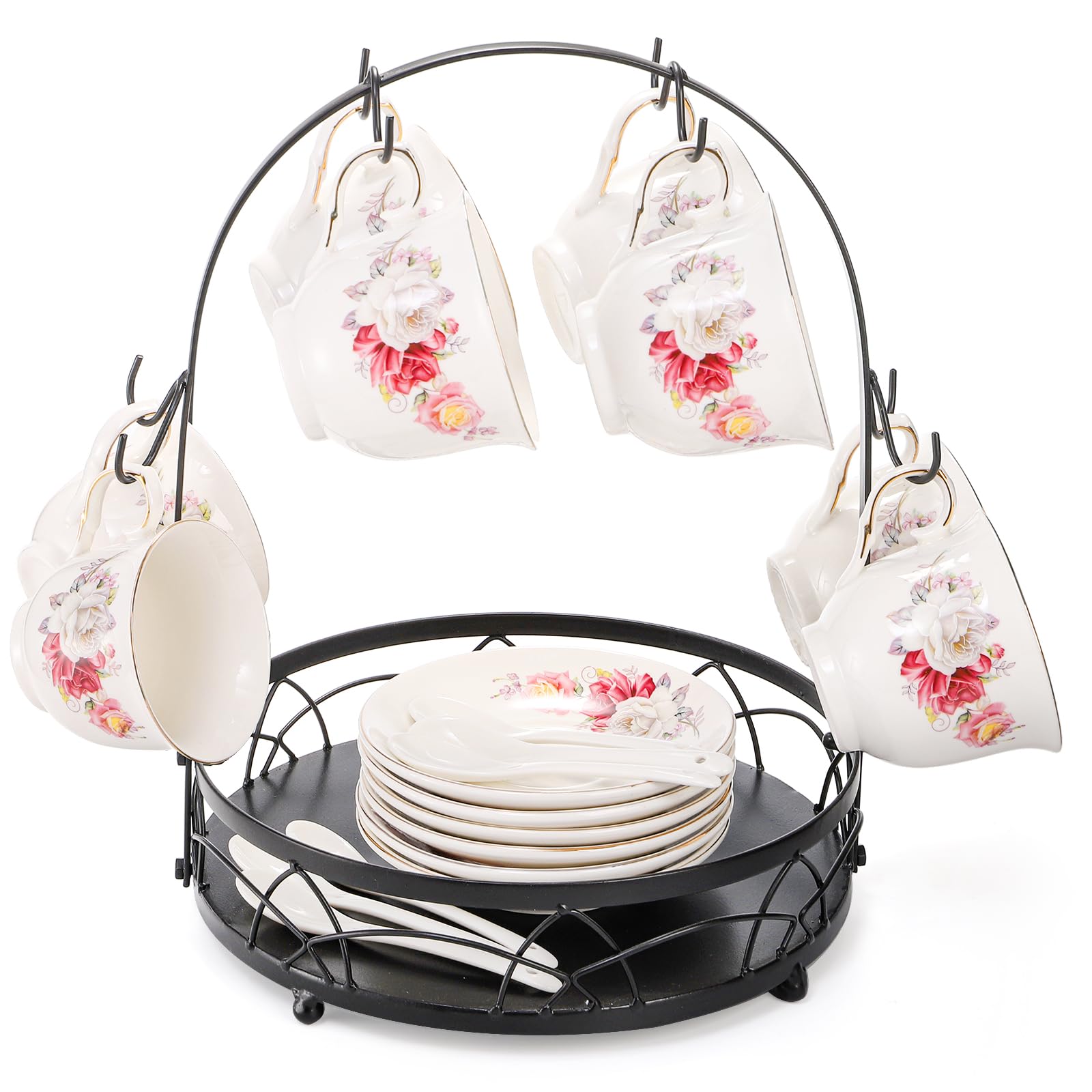 Amazon.com - Peohud Coffee Mug Holder, 8 Hooks Metal Coffee Cup Holder ...