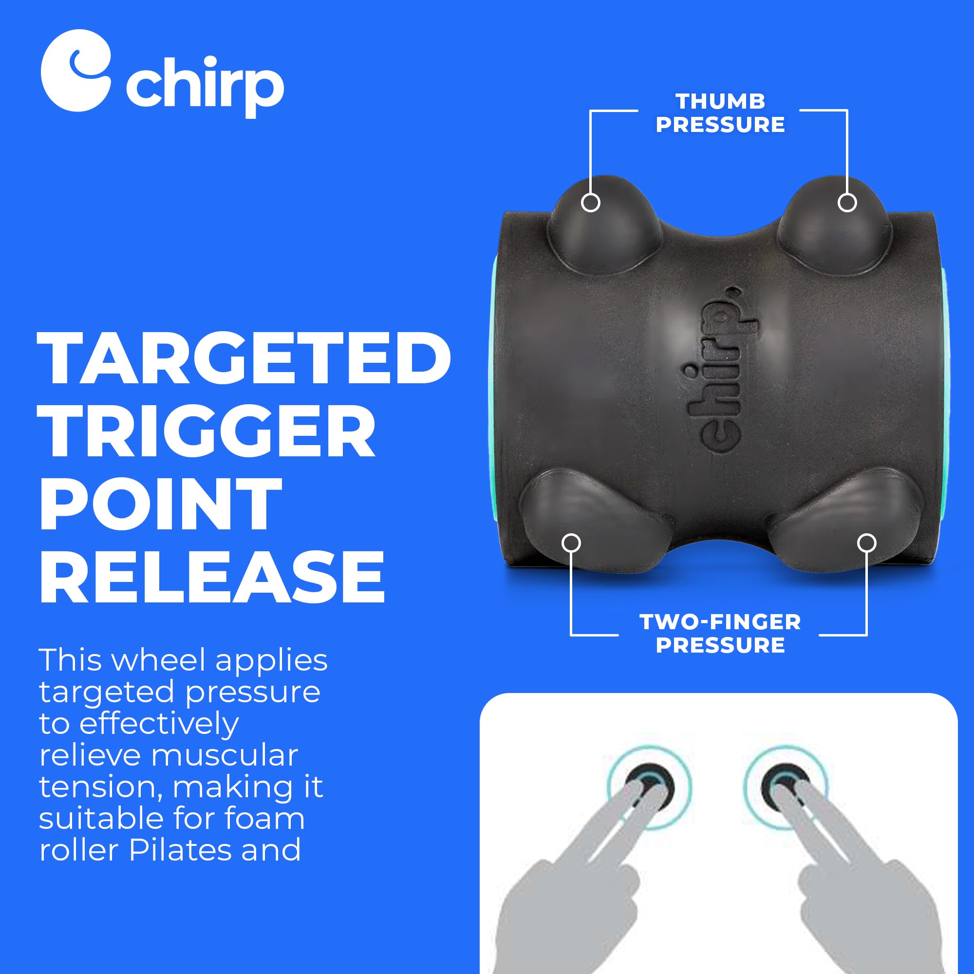 Snapklik.com : Chirp Wheel XR Massage Roller For Neck & Headache Relief ...
